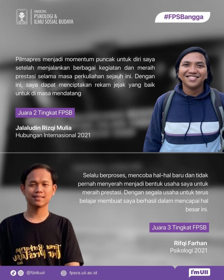 Fakultas Psikologi dan Ilmu Sosial Budaya – FPSB UII